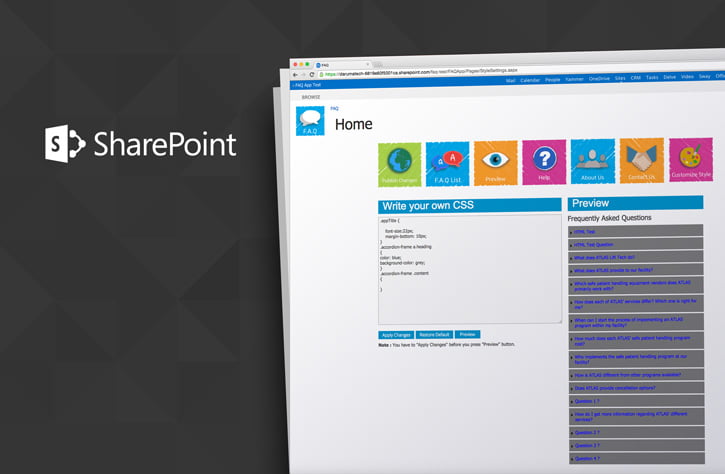 SharePoint FAQ App – Daruma Tech